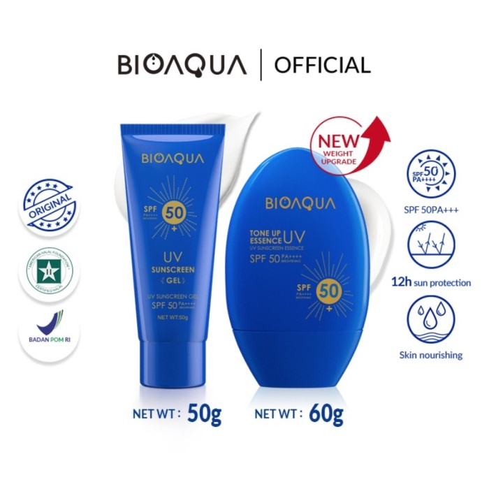 BIOAQUA UV Sunscreen Essence SPF 50 PA++++ 60g BPOM sun block screen ...