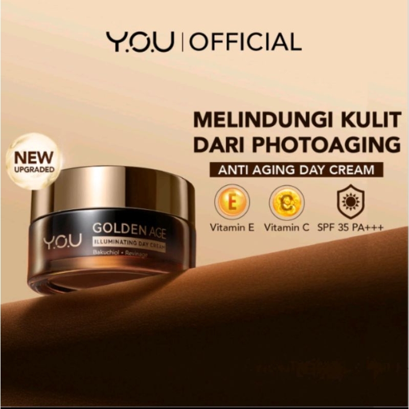 Y.O.U You GOLDEN AGE ILLUMINATING DAY CREAM 30G | Shopee Philippines