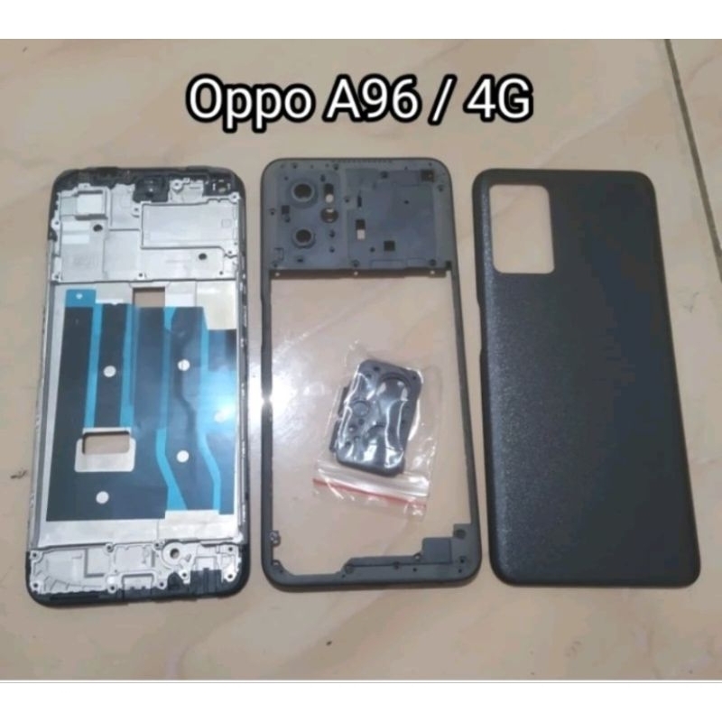 Original OPPO A96 4G HOUSING BACKDOOR CASING FULL SET | Shopee Philippines