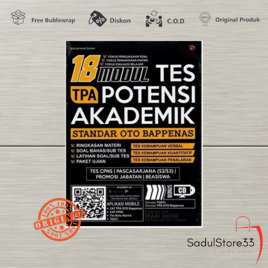 Psychokotes Test Book - 18 TPA Test Module Academic Potential Standard ...