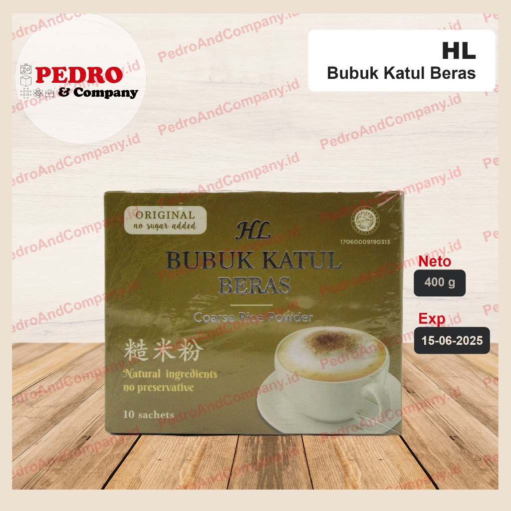 Hl katul rice powder original 10 sachets - coarse rice powder | Shopee ...