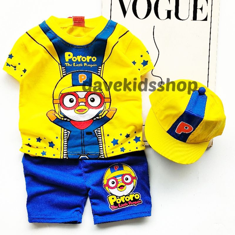Pororo KIDS Clothes With Hats For Ages 1-10 Years | Shopee Philippines
