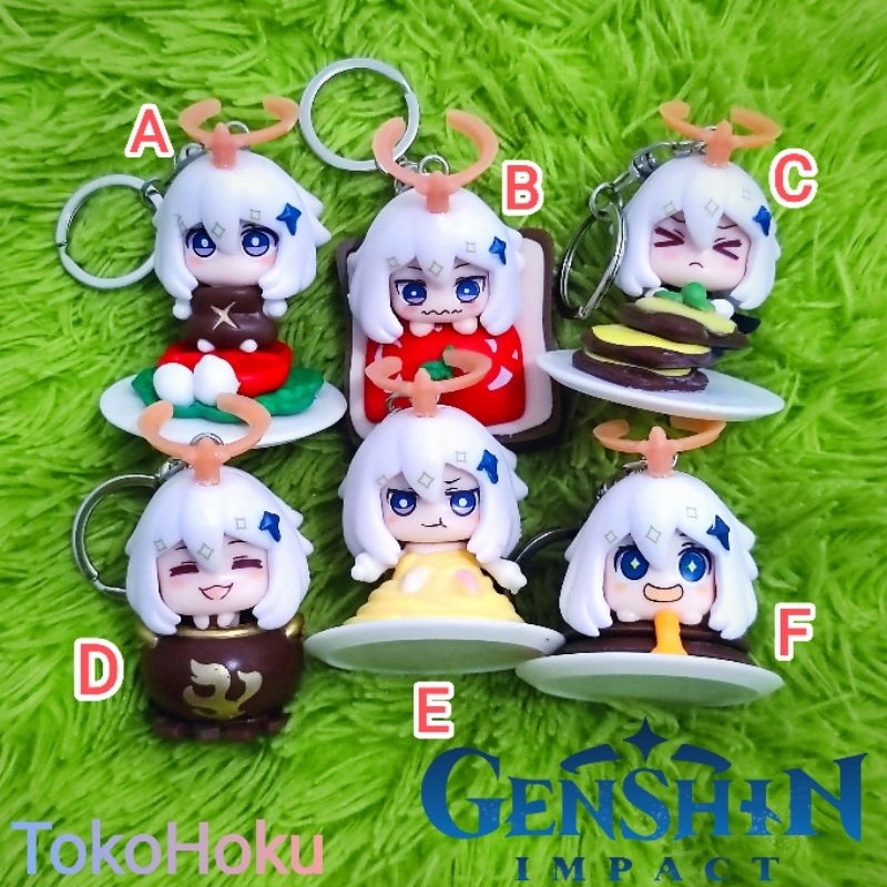 GANTUNGAN Paimon Genshin Impact Action Figure Game Keychain | Shopee ...
