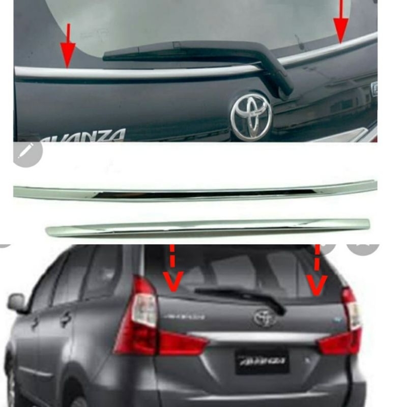 LIST of trunk rear window trim for toyota all new avanza / veloz ...