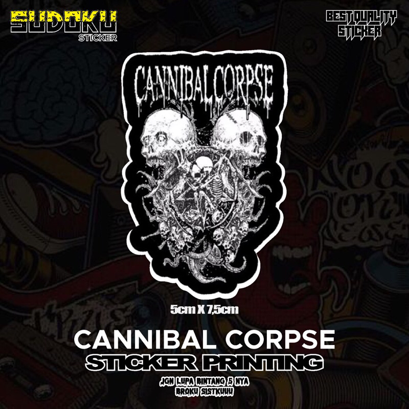 Viral CANNIBAL CORPSE BAND STICKER/STICKER PRINTING | Shopee Philippines