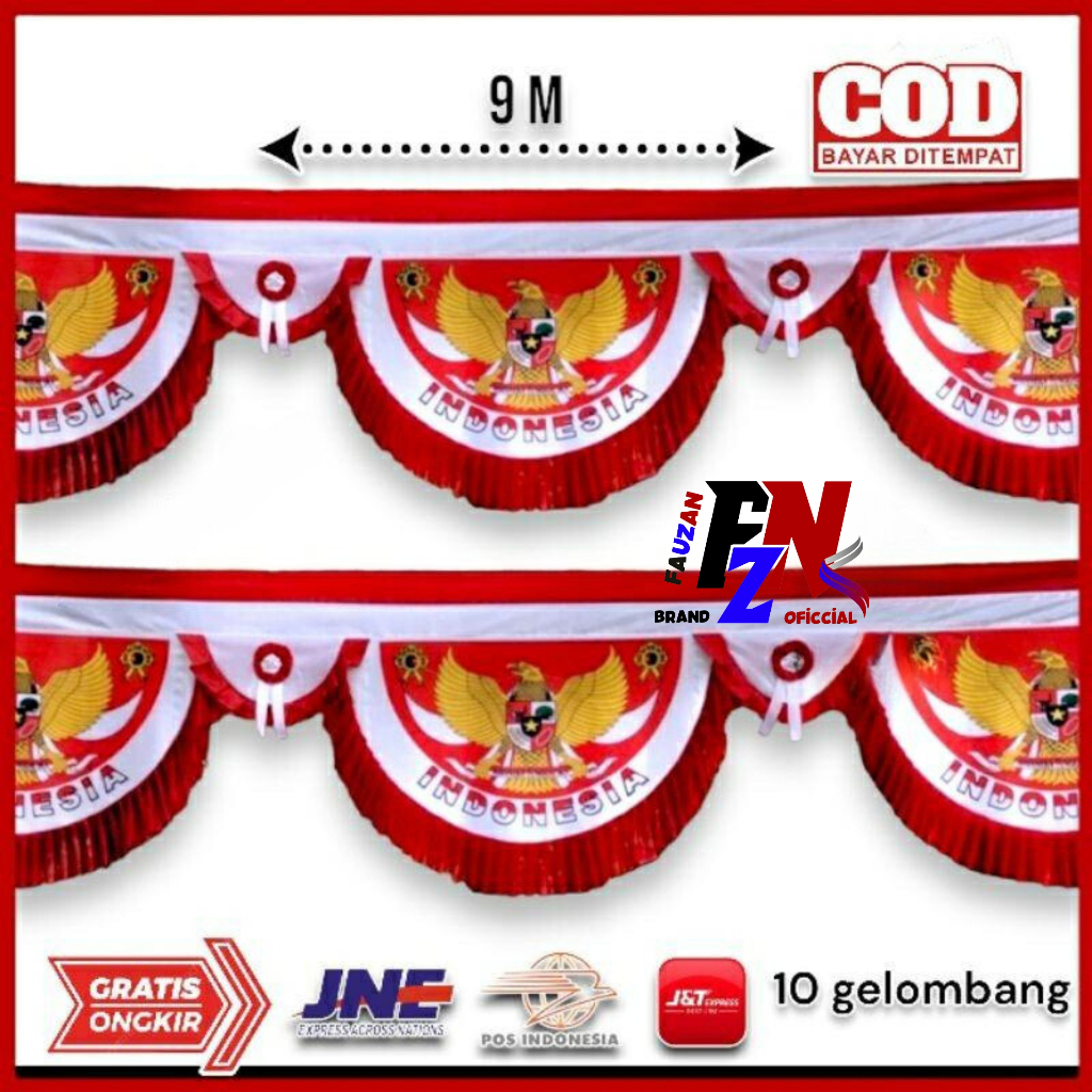 Garuda Semi Abutai Saten Peles Background (10 waves) | Shopee Philippines