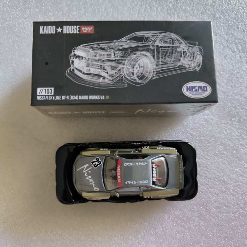 Mini GT CHASE CAR KAIDO HOUSE NISSAN SKYLINE GT-R R34 KAIDO WORKS V4 ...
