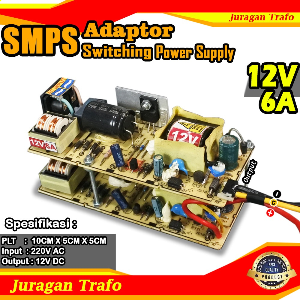 Smps 12V 6A CT power supply adapter | Shopee Philippines