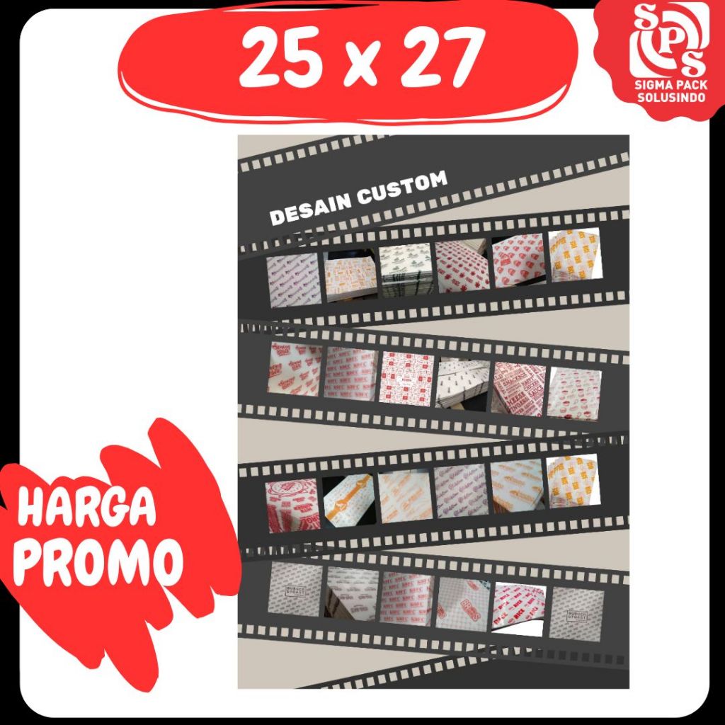 PUTIH Rice Wrapping Paper 25x27 Contents of 500 Custom Printing Designs ...