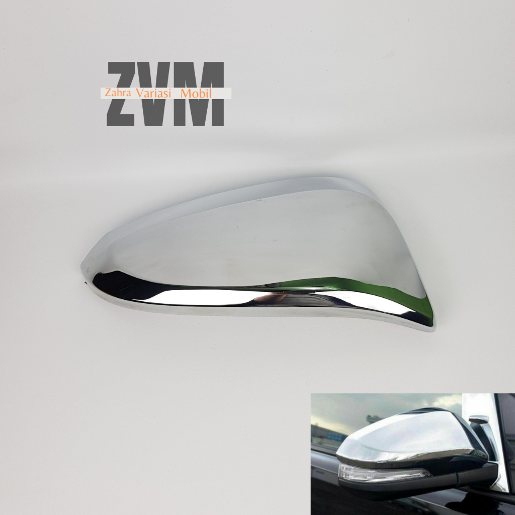 Innova Reborn Fortuner Vrz Hilux Chrome Rear View Mirror Cover | Shopee ...