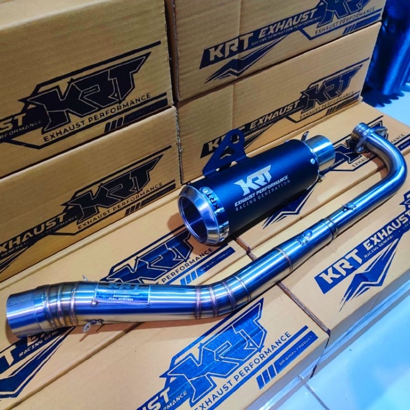 Original Racing Exhaust KRT K2 Model GTX Black Black Logo Laser up to ...