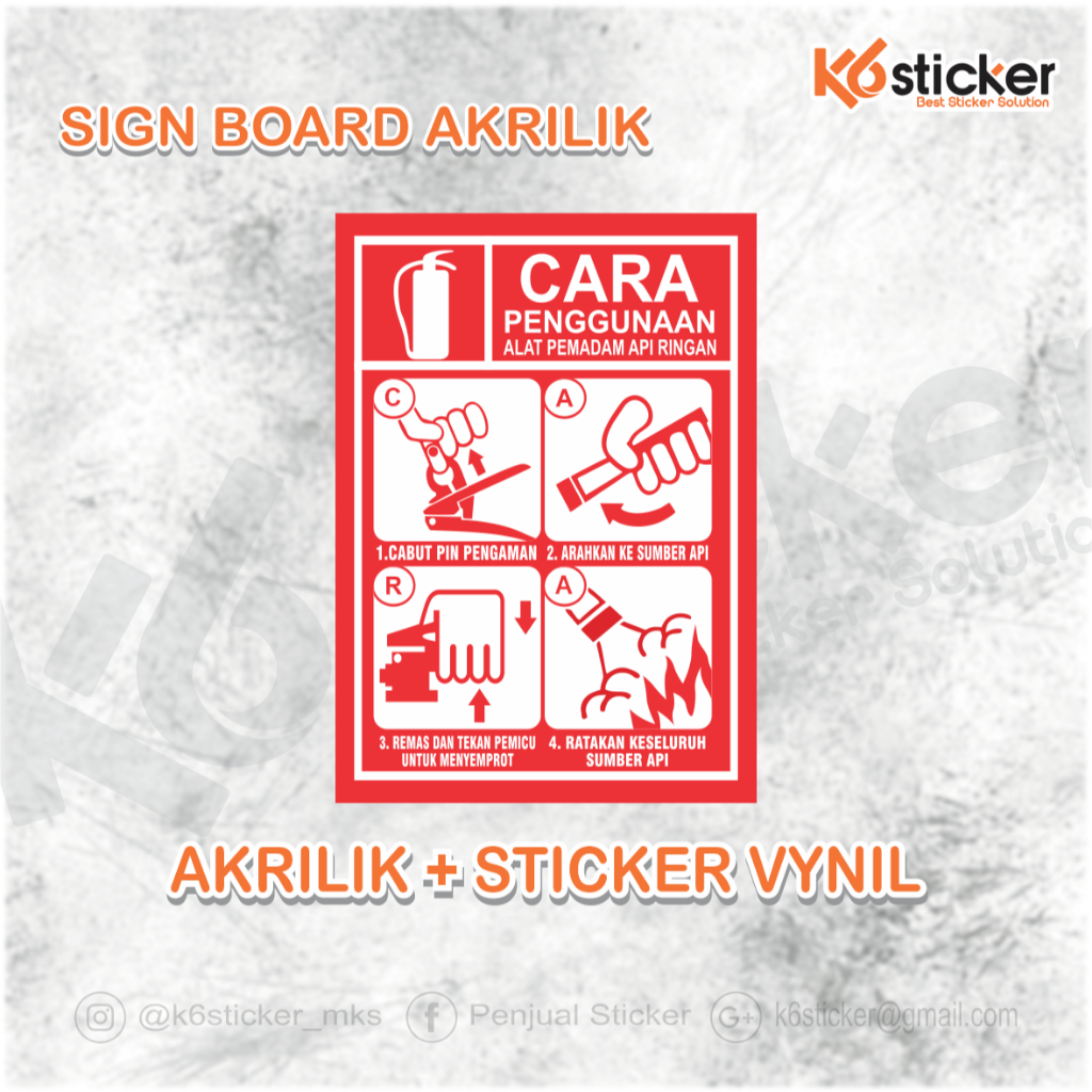 Acrylic SIGN How To Use APAR SIGN BOARD APAR | Shopee Philippines