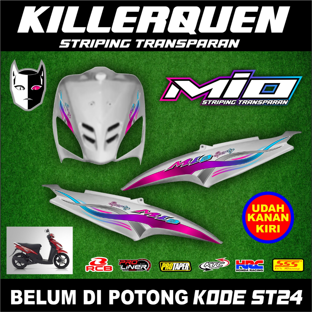 MIO SPORTY / MIO SMILE / MIO KARBU TRANSPARENT STRIPING (St24) MIO ...