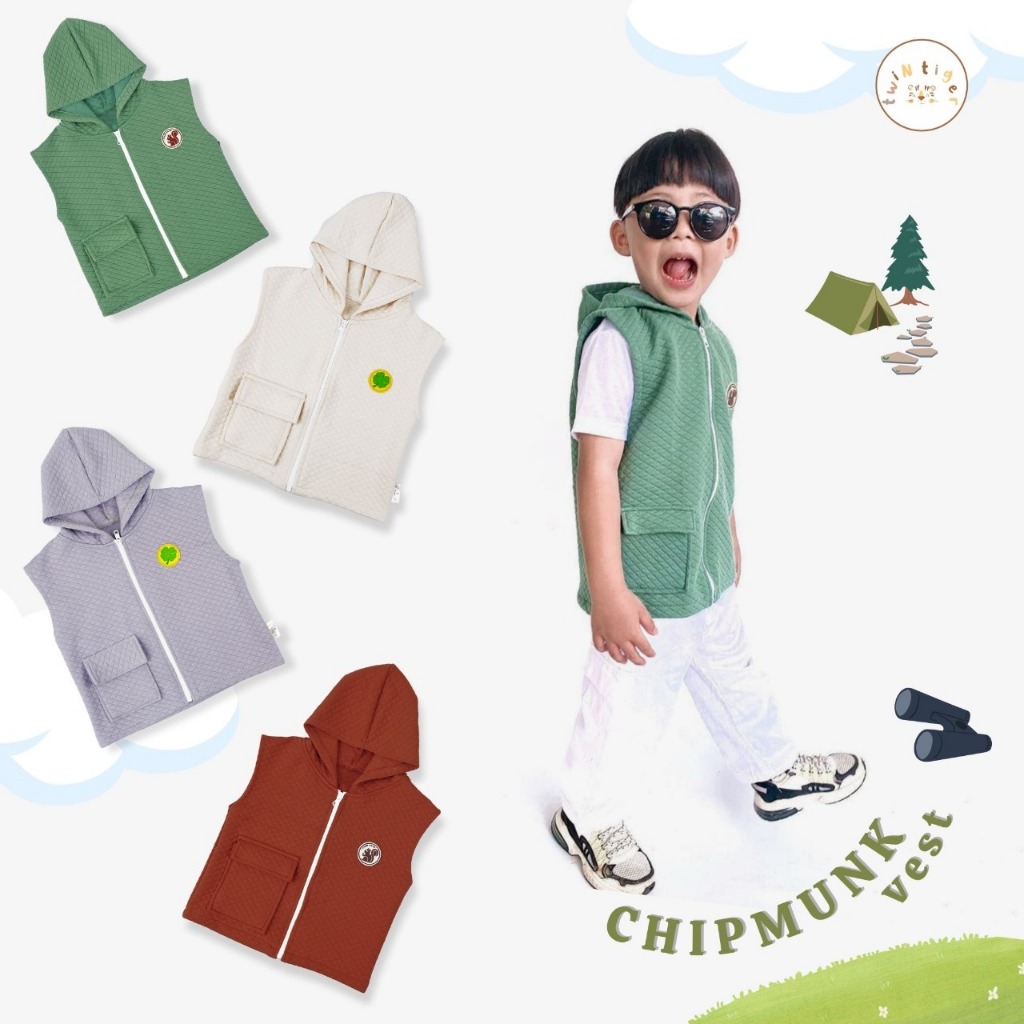Twin Tiger CHIPMUNK VEST Boys VEST 1-6 Years Boys Jacket | Shopee ...