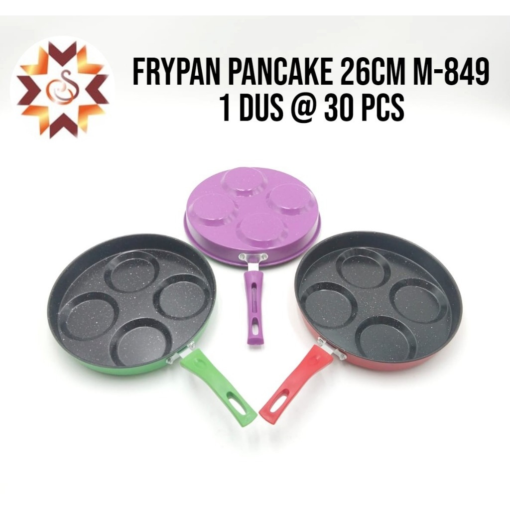 Teflon Egg 4 Holes Non-Stick/ Pancake Egg Frying Pan 4 Holes Round ...
