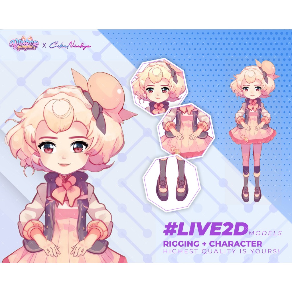 Achieve Streaming Success with VTuber Live2D Amazing Model, Commission Vtubers, Virtual Avatar ...