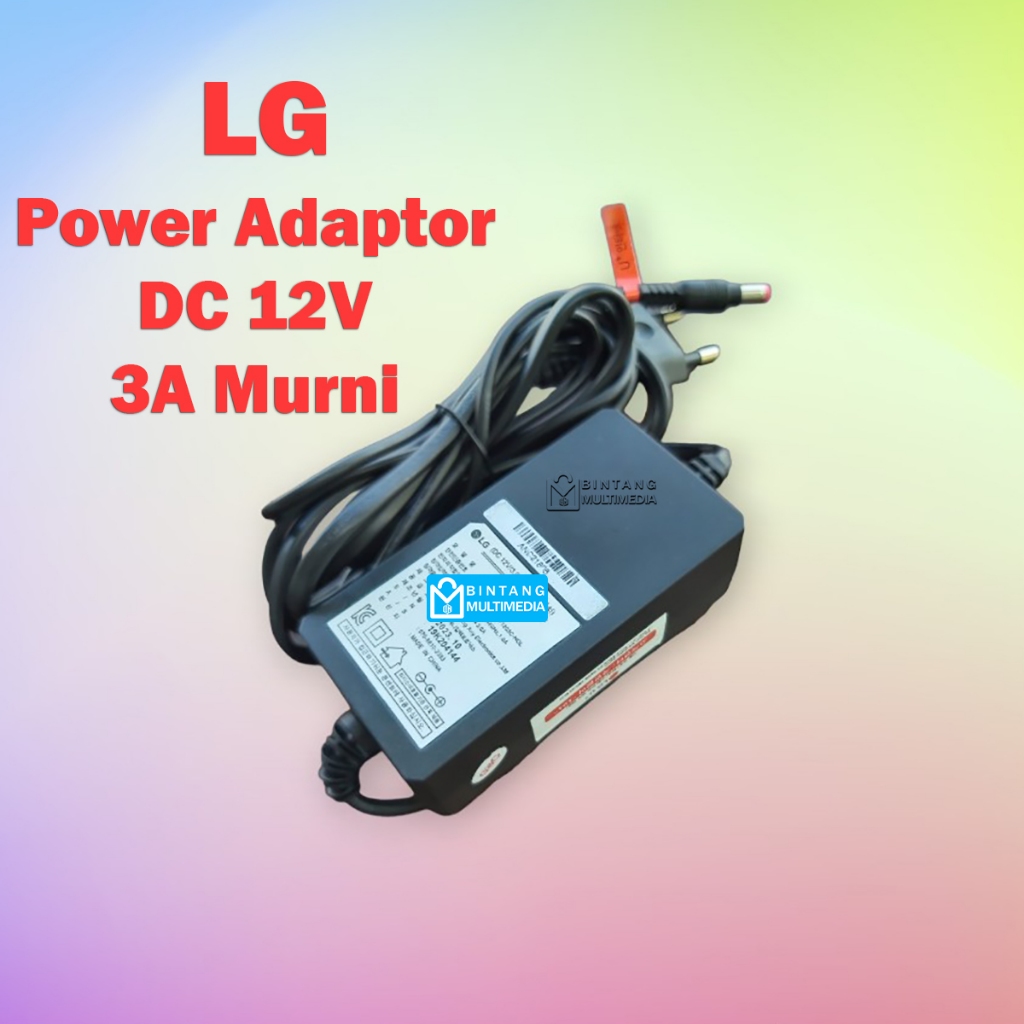 Lg Power Adapter DC 12V 3A Pure Real 3 Ampere Supply Electric Water ...