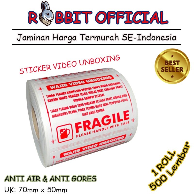 Fragile Sticker Label Mandatory Video Unboxing Sticker Do Not Slam ...