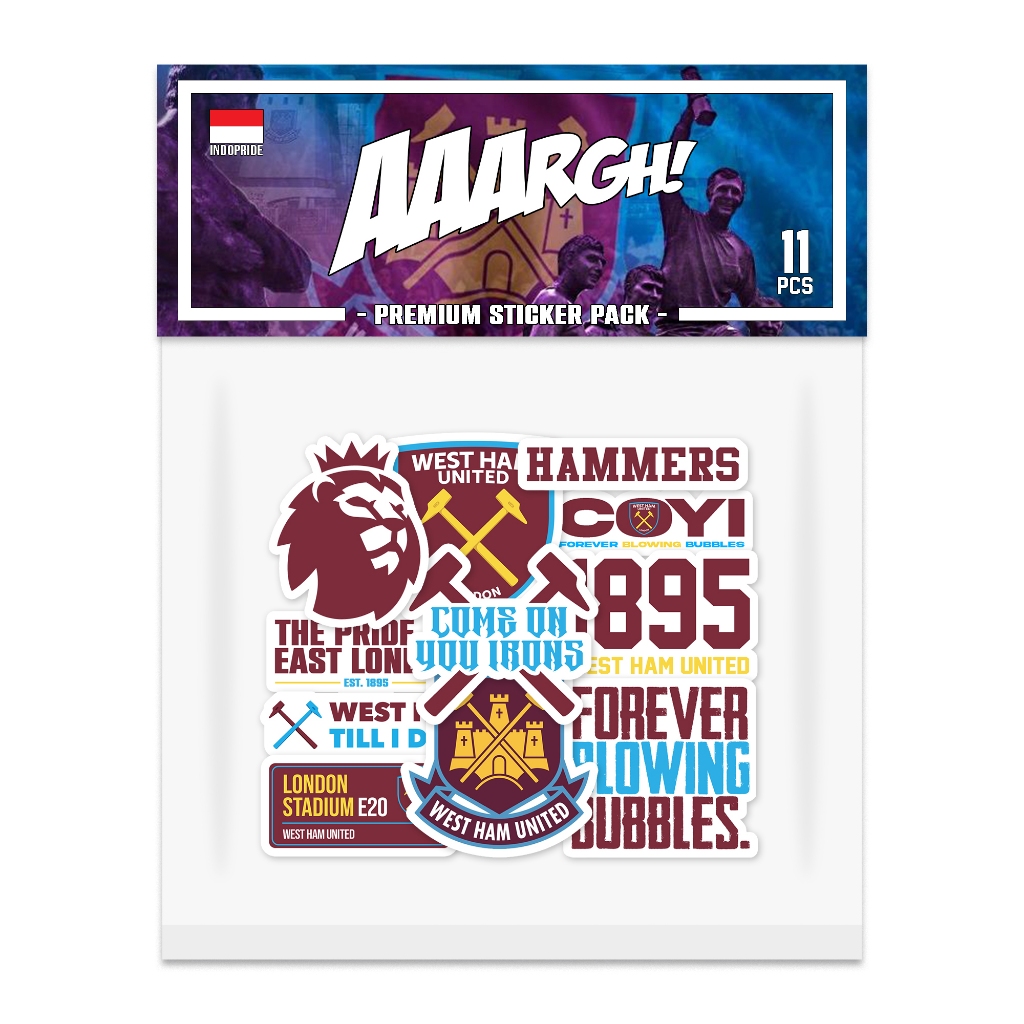 West HAM UNITED Sticker Pack vol. 1 (The Hammers) | Shopee Philippines