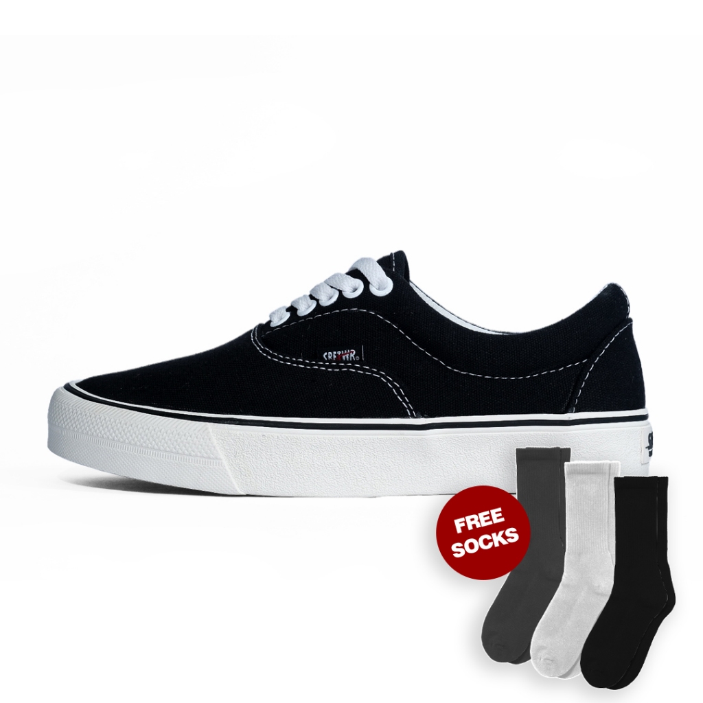 Saba Sykes Black White - Men's Women's Casual Sneakers Shoes | Shopee ...