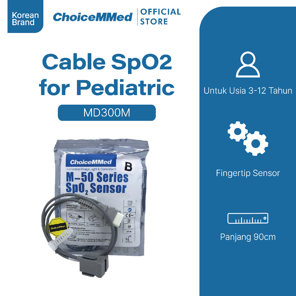 CHOICEMMED - SpO2 Sensor Cable for Children MD300M | Shopee Philippines