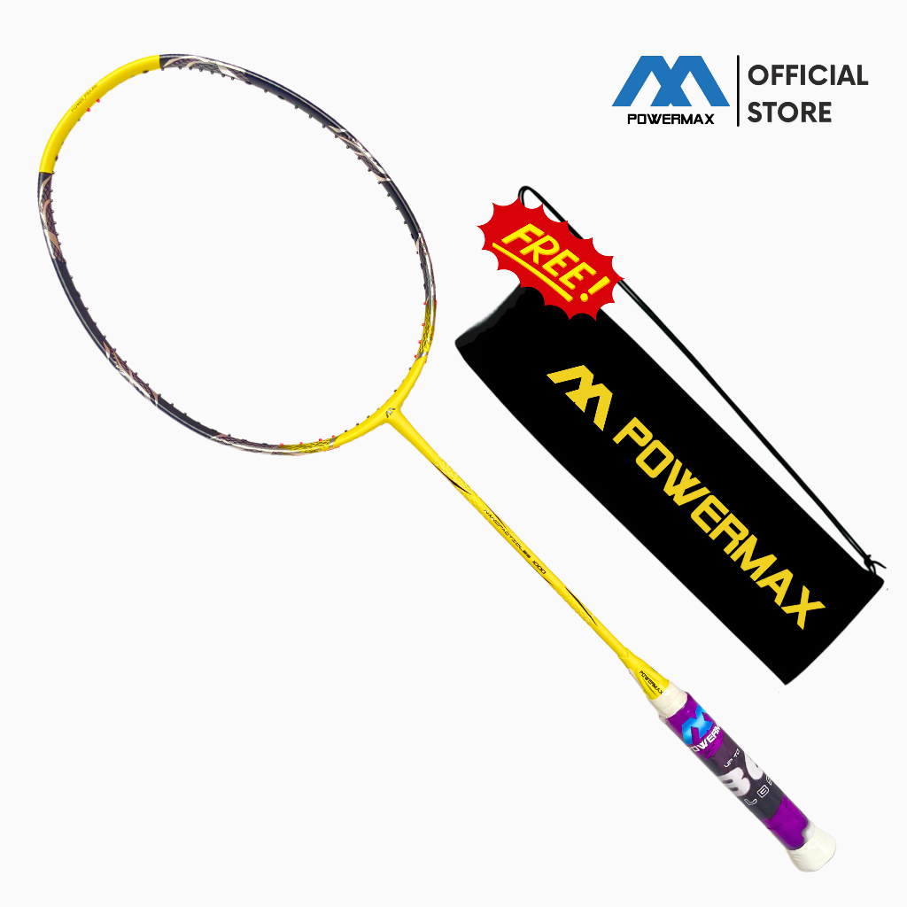 Power MAX Badminton Racket Nano Particles 1000 Original | Premium Anti ...