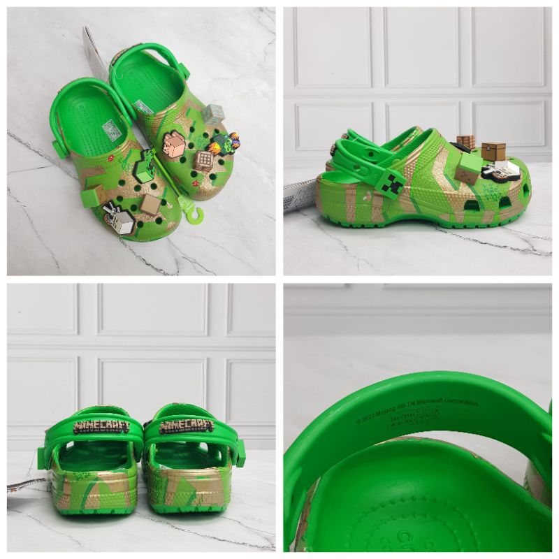 Crocs Minecraft Clog Kids Sandals(Include Jibbitz) | Shopee Philippines