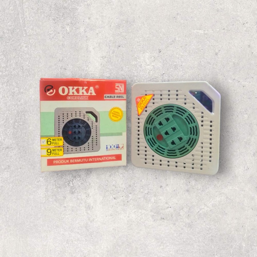 Electrical Cable Roll Cable Reel OKKA FLAT BOX 3 Hole Socket | Shopee ...