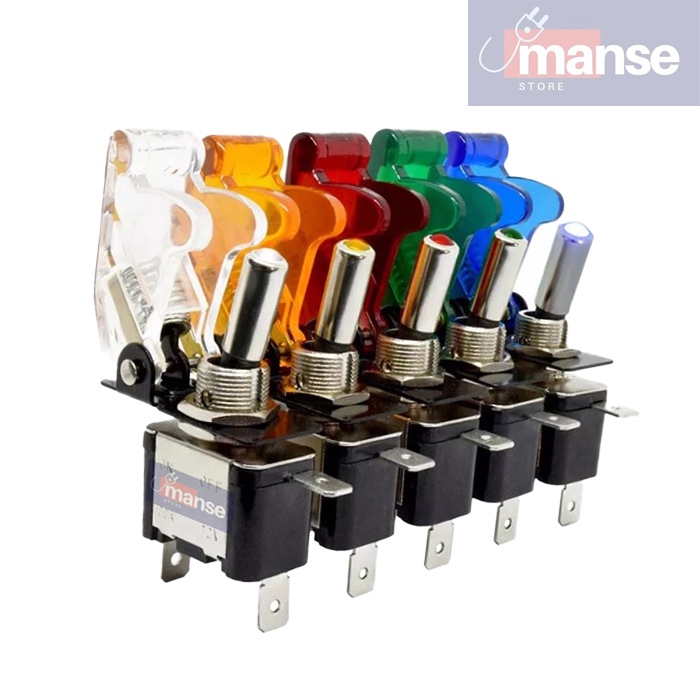 Dc 12V 20A Light Aircraft Switch/12Volt 20A LED Aircraft Toggle Switch ...