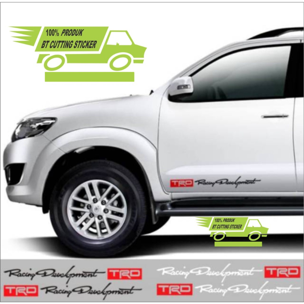 Car Sticker TRD Racing Development Sticker cutting Car toyota fortuner ...