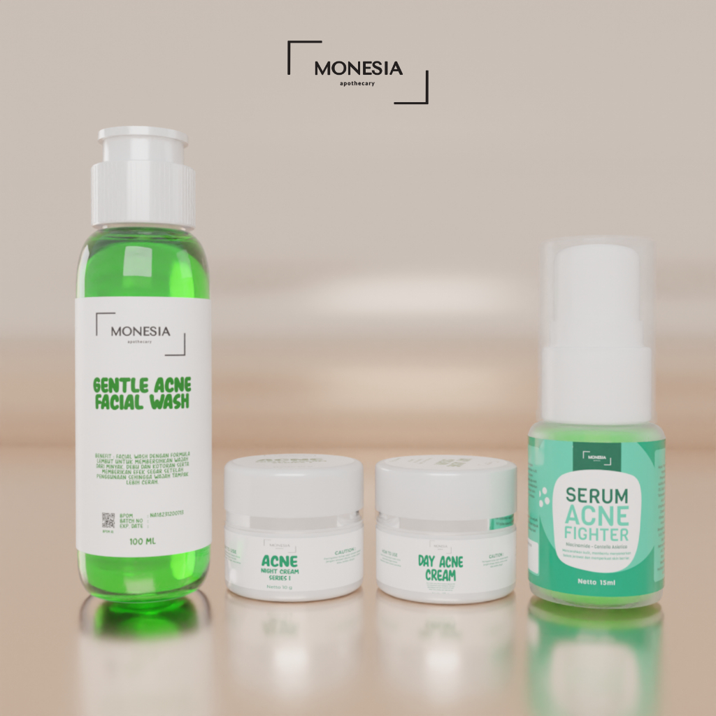 Monesia Apothecary - Acne Series Bundling Package+Acne Serum | Shopee ...