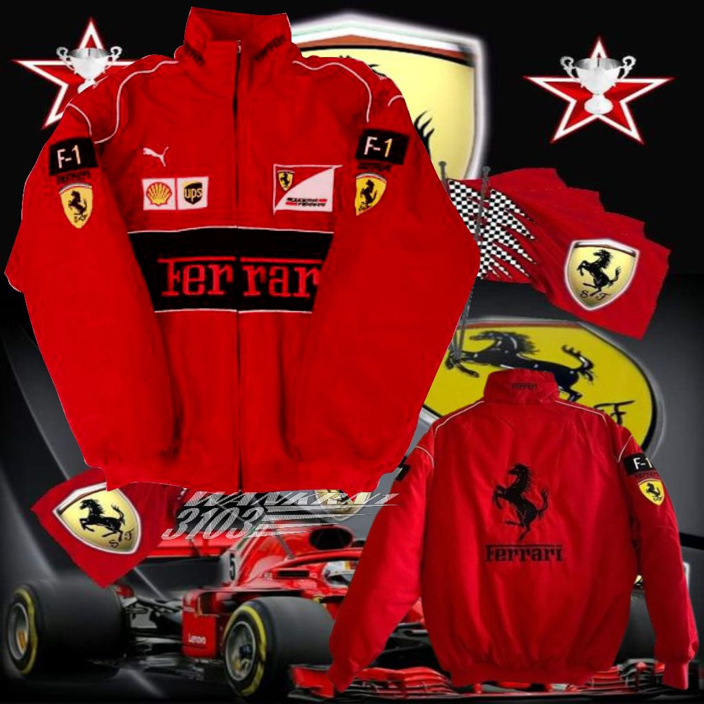 Ferrari Nascar Vintage Formula 1 Racing Jacket 1039A | Shopee Philippines