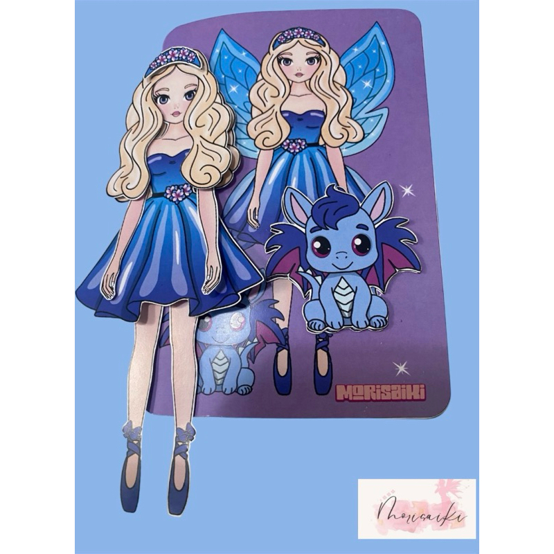 Paper Doll Lilo Fairy Toy Disassembly Book Children Squishy Book Paper ...