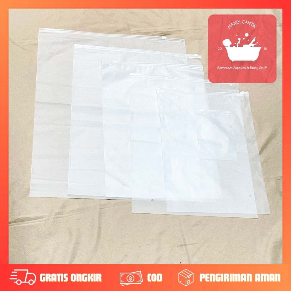 Small Medium Large Transparent DOFF Zip Lock / Plastic Zipper Lock ...