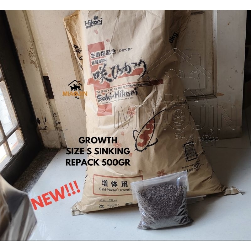 Saki Hikari Growth Size S REPACK 500gr - Sinking Ornamental fish Feed ...