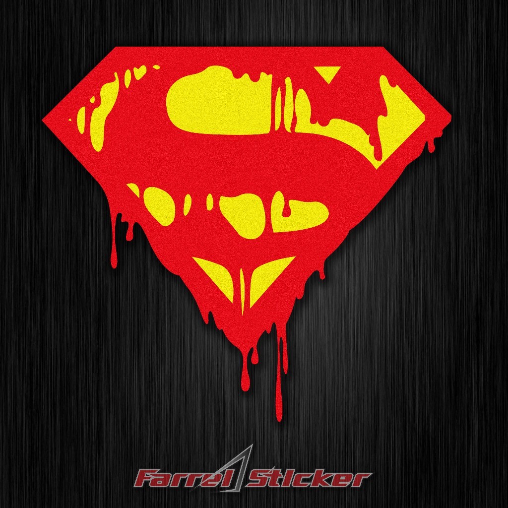 Superman Blood Sticker Superman is Death | Shopee Philippines