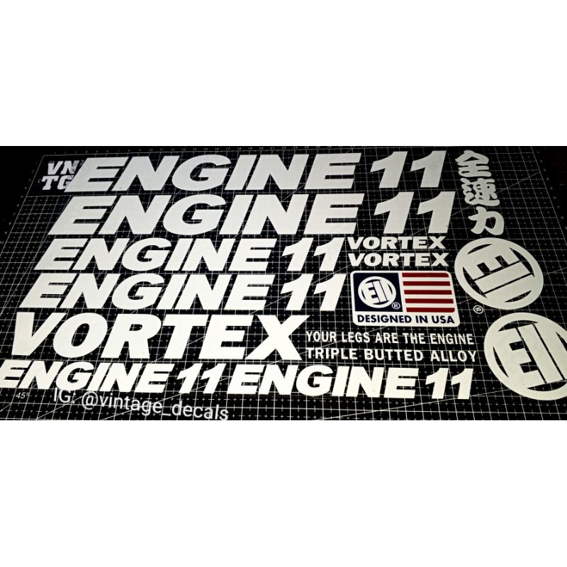 Replacement bicycle decals sticker ENGINE11 vortex crit-D team edition | Shopee Philippines