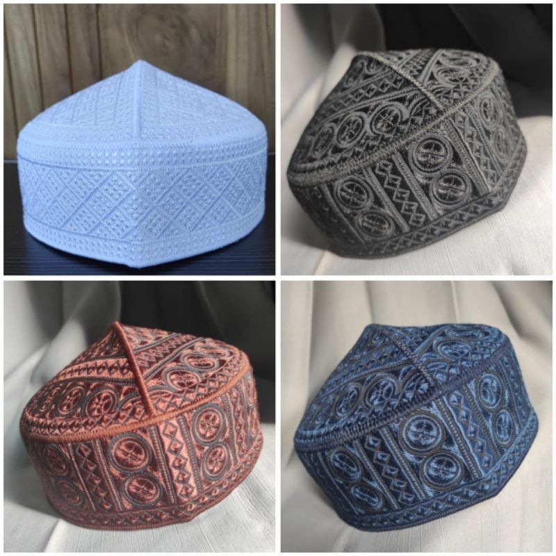 PAKISTAN PECI ADULT SONGKOK HAJI PECI FULL EMBROIDERED | Shopee Philippines