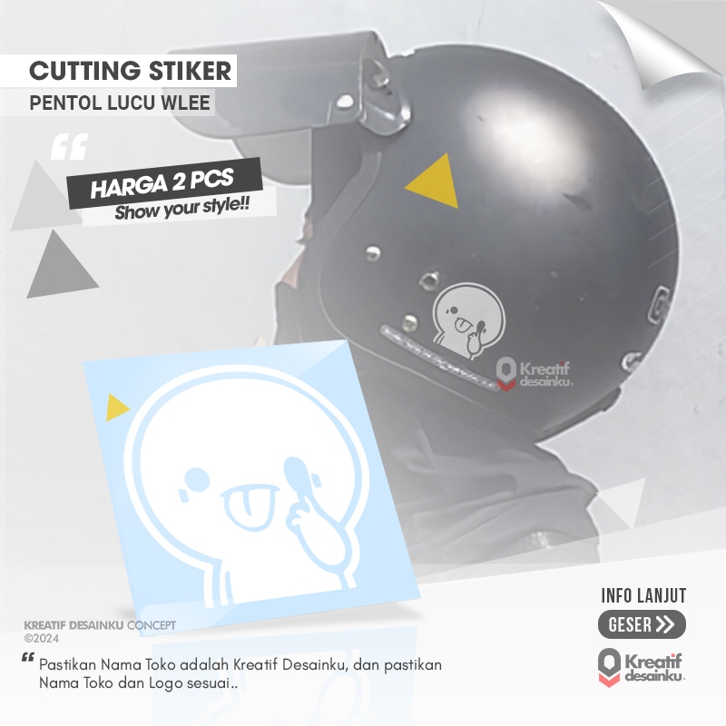 Cutting Cute Pentol Stickers Ledek Variations Motorcycle Car Stickers ...