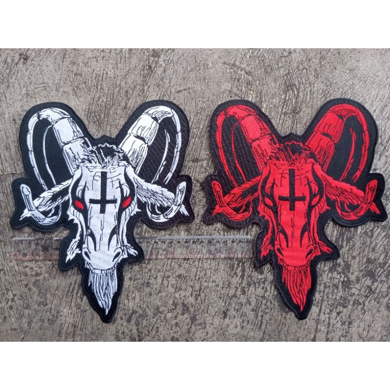 Backpatch black witchery goat | Shopee Philippines
