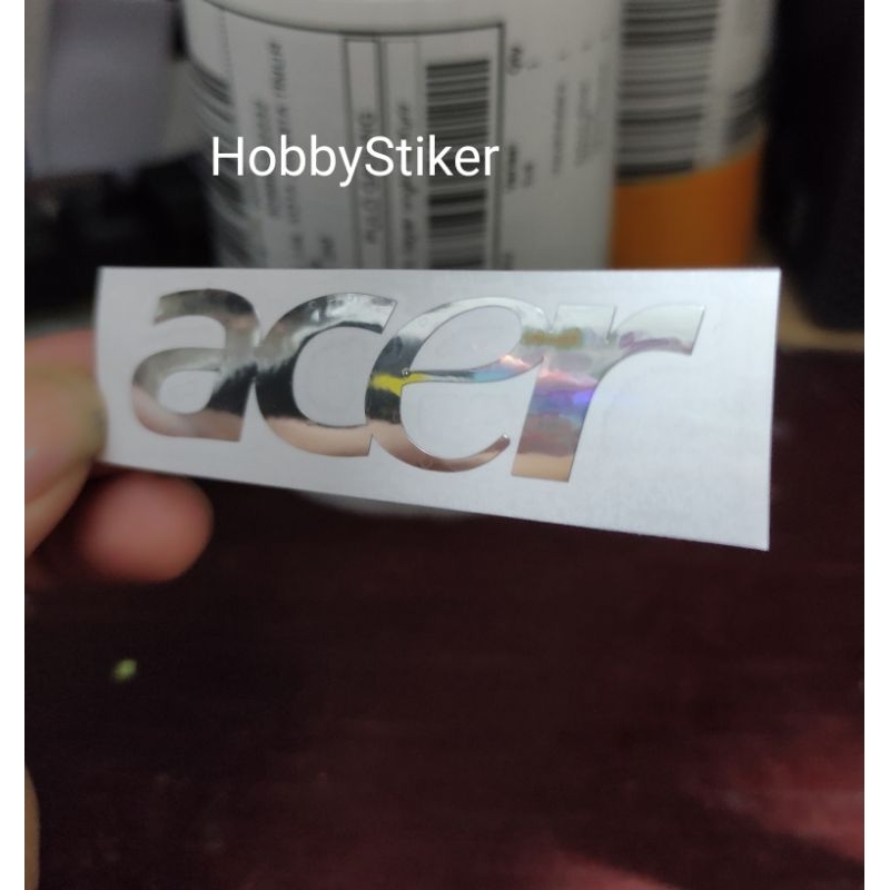 Custom premium chrome acer logo sticker for pc laptop | Shopee Philippines