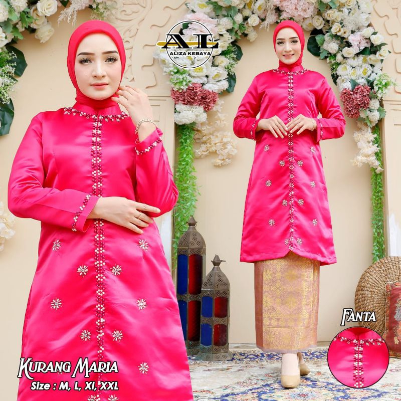 Maria Malay Kurung Kebaya Set Latest Malaysian Kurung Kebaya/ | Shopee ...