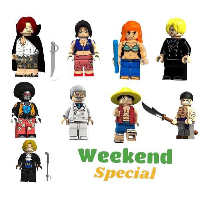 Lego one piece Character/one piece Beam Toy Varied Character/lego anime ...