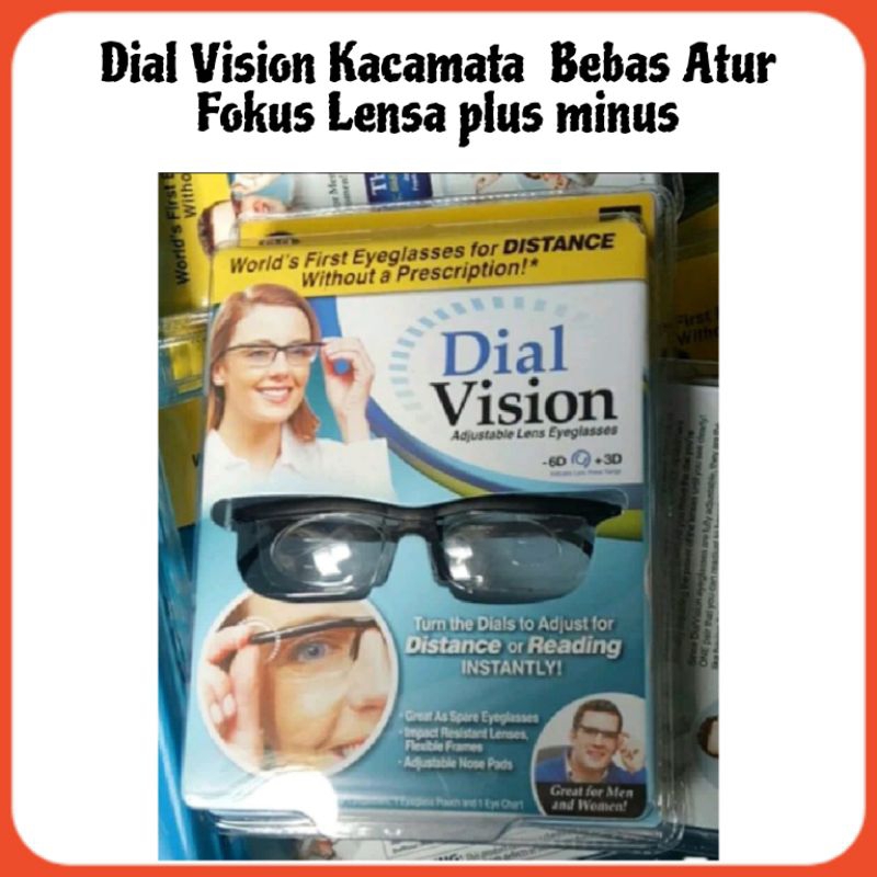 Dial Vision Glasses Free to Adjust Focus Lens plus minus | Shopee ...