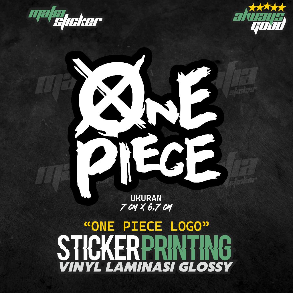 Sticker/sticker PRINT CUT ONE PIECE LOGO | Shopee Philippines