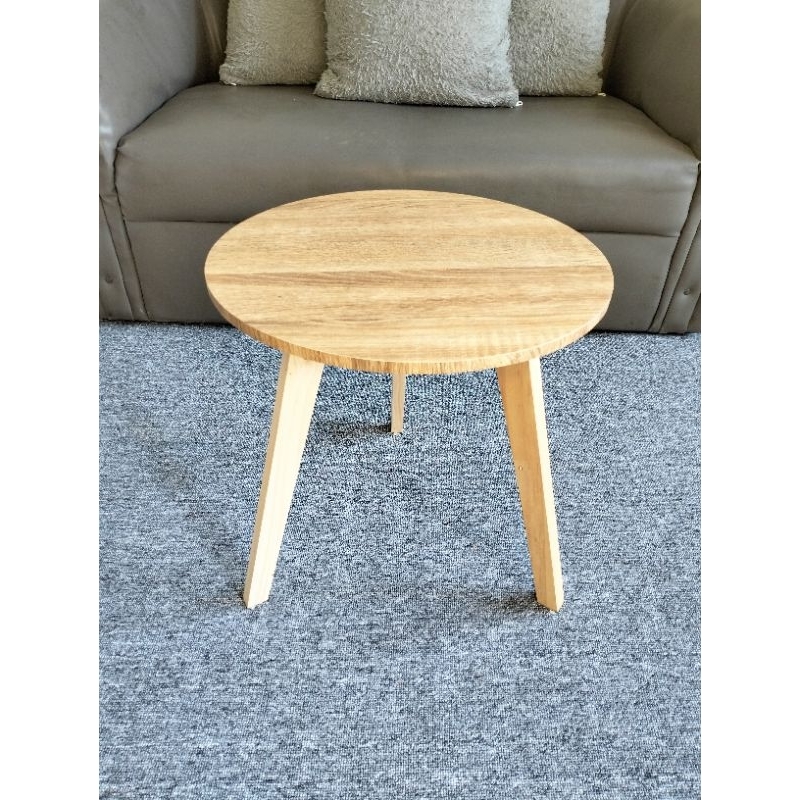 KAYU Round table/corner table/aesthetic table diameter 40 height 40cm ...