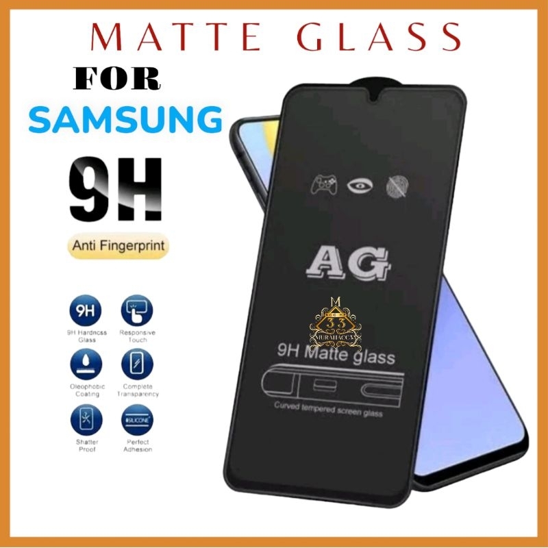 Matte Glass 9D Anti Glare Type Samsung M22 M32 M32 5G M42 M42 5G M52 5G ...