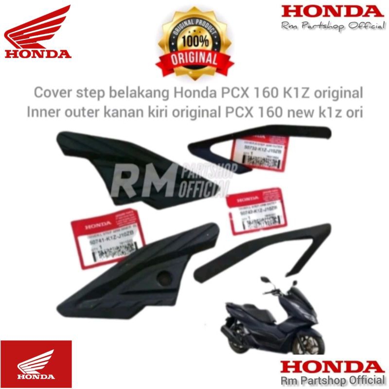 Honda pcx 160 inner outer right and left rear step cover K1Z original ...
