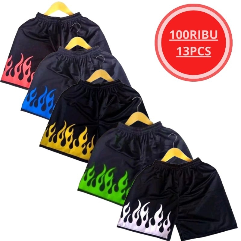 Flame Pattern Boxer Shorts / Shorts Suitable for Teenagers | Shopee ...