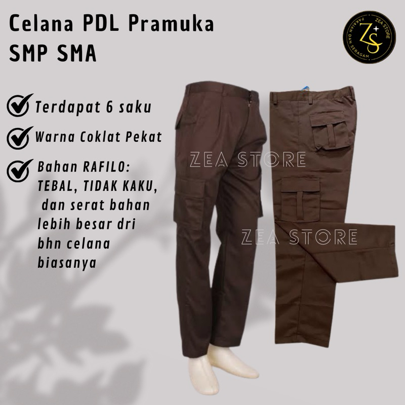Pdl Scout Pants for Middle/Senior High School Cargo Pockets 6 Lengths ...